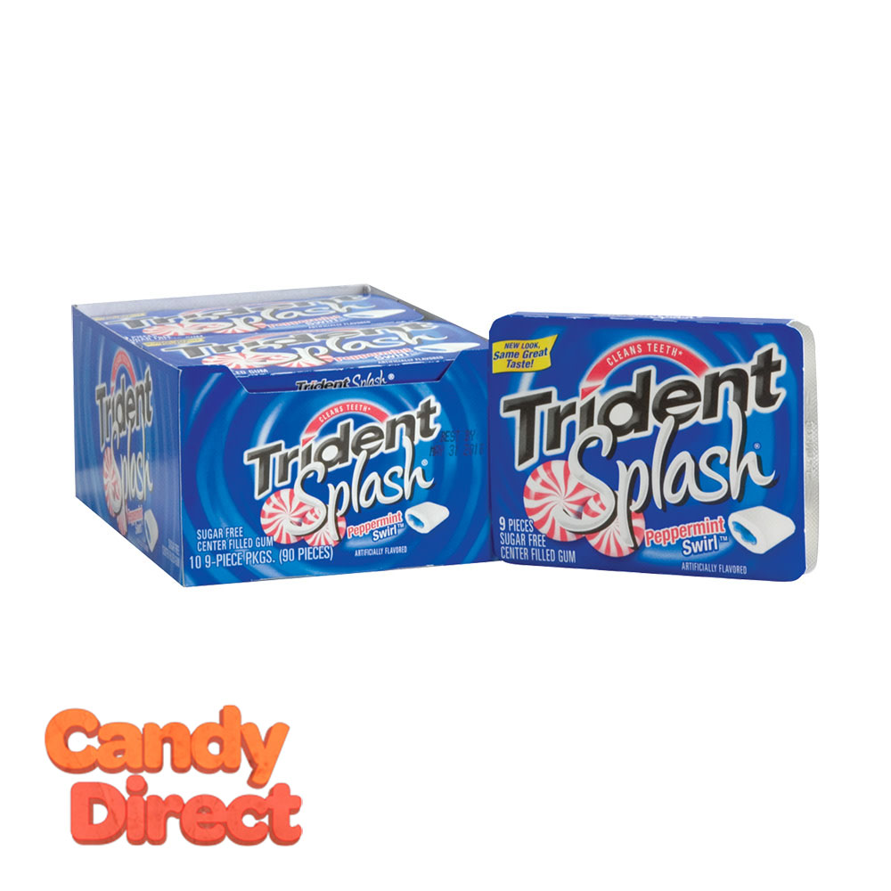 Trident Gum Splash Peppermint Swirl - 10ct – CandyDirect.com