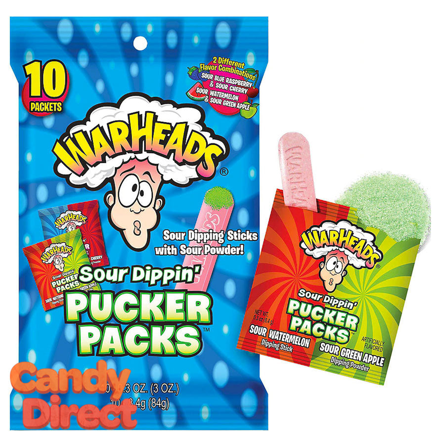 Warheads Pucker Packs - 12ct – CandyDirect.com