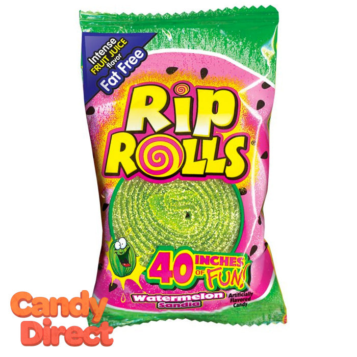 Watermelon Rip Rolls Candy - 24ct – CandyDirect.com
