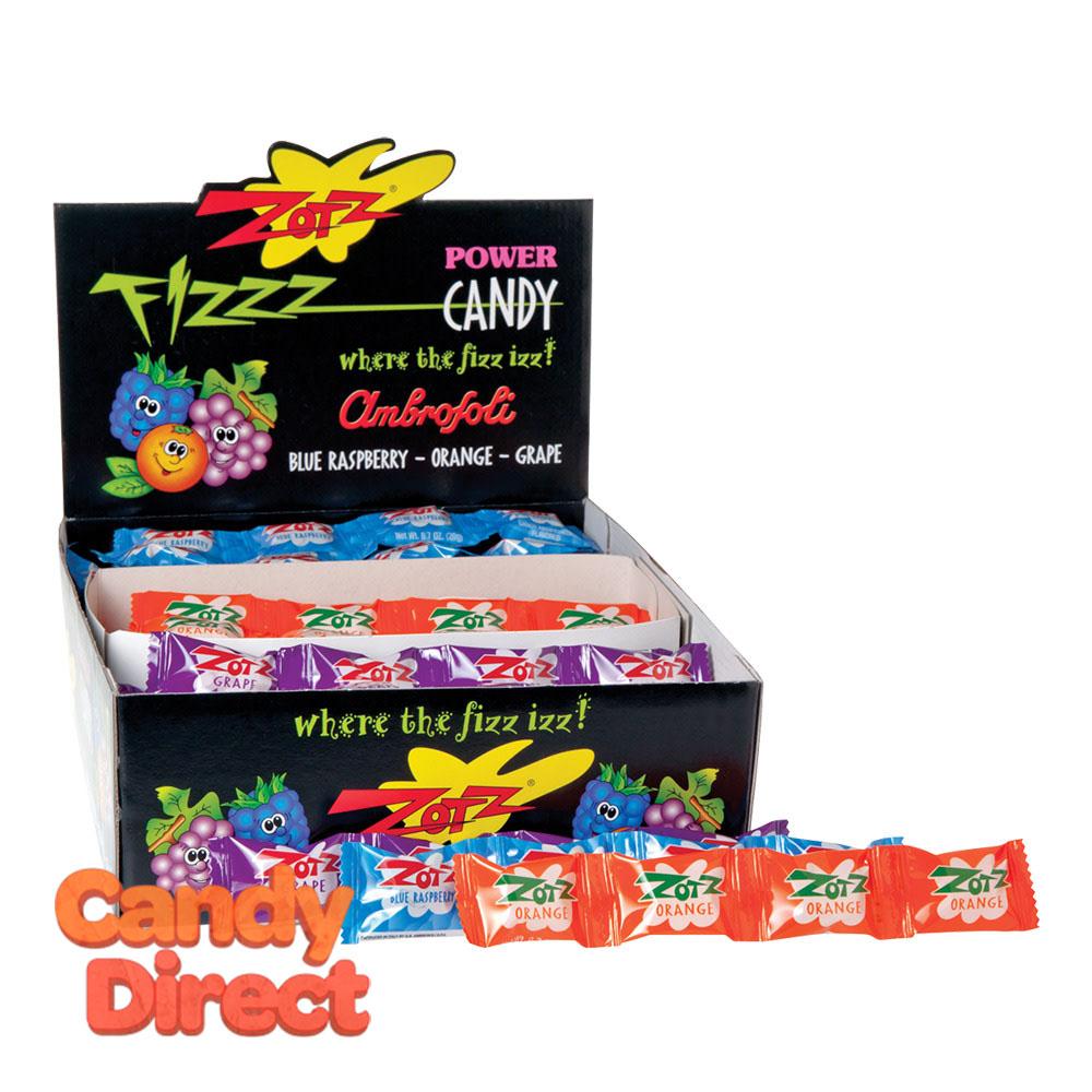 Blue Raspberry Orange & Grape Zotz - 48ct – CandyDirect.com